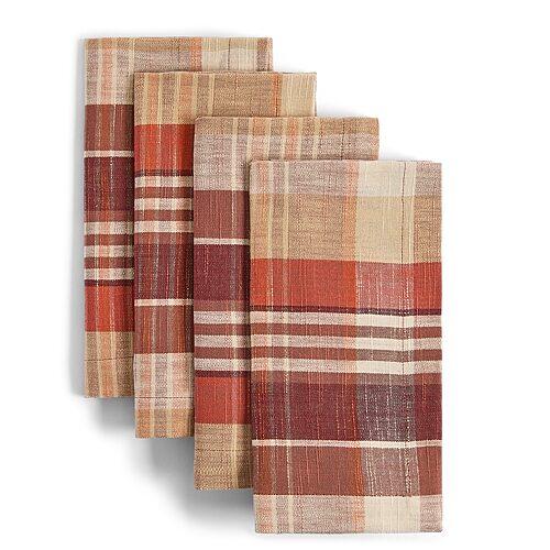 Click here for Layering Harvest Heirloom Plaid 4-pc. Napkins  One... prices