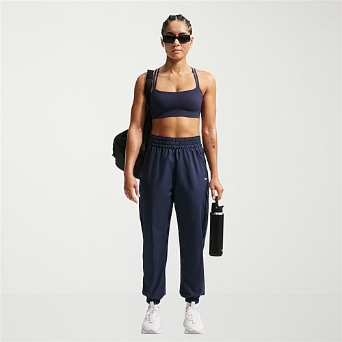 Click here for Nike Womens Cinched Mid Rise Regular Fit Jogger Pa... prices