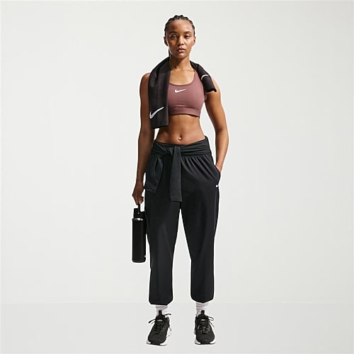 Click here for Nike Womens Cinched Mid Rise Regular Fit Jogger Pa... prices