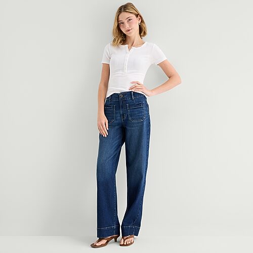 Click here for a.n.a Soft Drape Womens Highest Rise Patch Pocket... prices