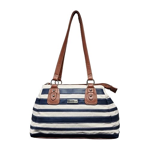 Click here for Stone Mountain Canvas Satchel  One Size  Blue prices