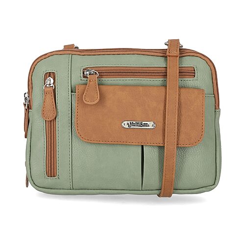 Click here for Multi Sac Zippy Crossbody Bag  One Size  Green prices