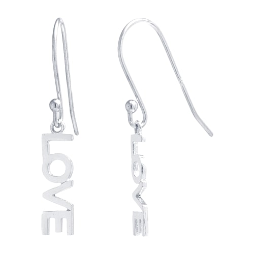 Click here for Silver Treasures Love Womens Sterling Silver Drop... prices