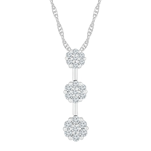 Click here for Linear Womens 1/2 CT. T.W. Natural White Diamond 1... prices
