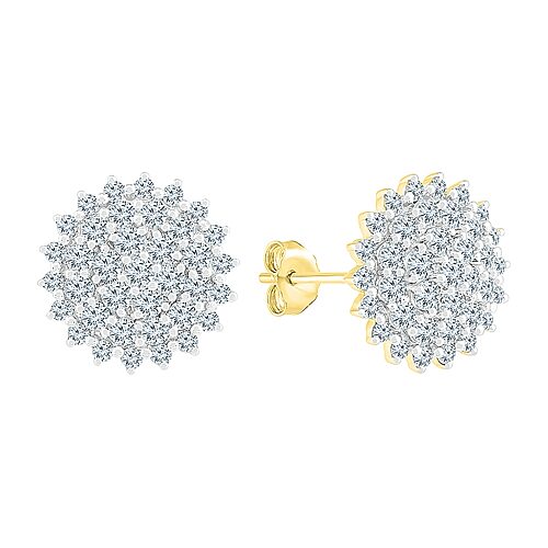 Click here for 1 1/4 CT. T.W. Natural White Diamond 10K Gold 12mm... prices