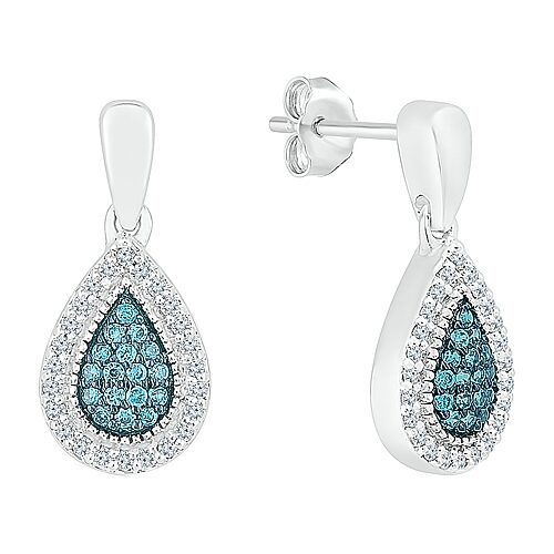 Click here for Womens 1/4 CT. T.W. Natural Blue Diamond Sterling... prices