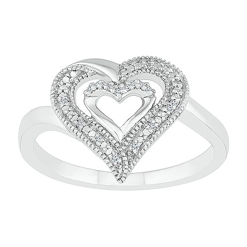 Click here for Womens Diamond Accent Natural White Diamond Sterli... prices