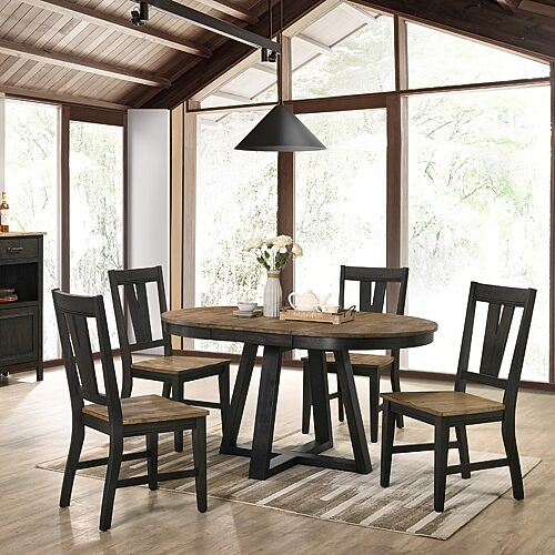 Click here for Napa 5-Pc Dining Set with Splat Back Chairs  One S... prices