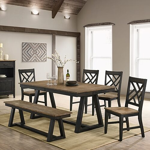 Click here for Napa 6-Piece Dining Set with Lattice Back Chairs... prices