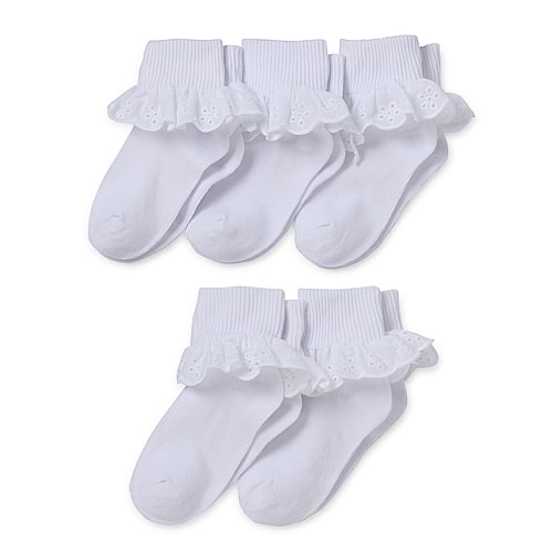 Click here for Okie Dokie Toddler Girls 5 Pair Turncuff Socks  2t... prices