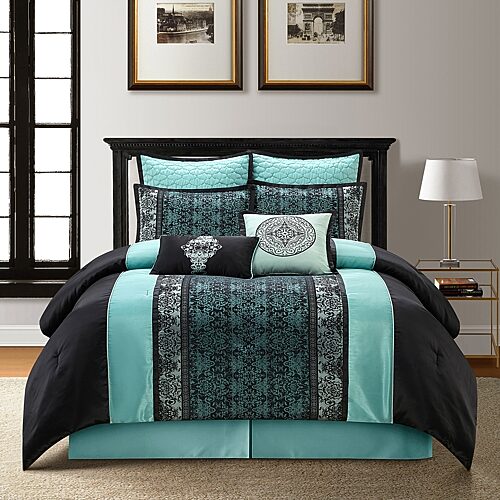 Click here for Stratford Park Tiago 8-pc. Complete Bedding Set  O... prices