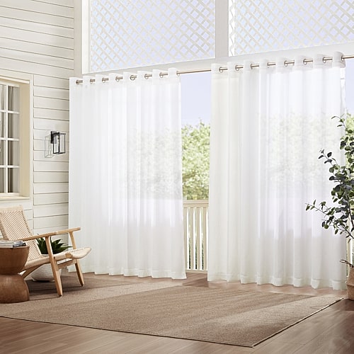 Click here for Elrene Home Fashions Carmen Sheer Extra Wide Indoo... prices