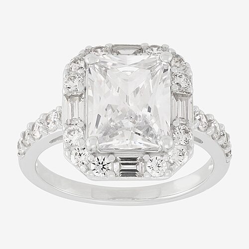 Click here for Diamonart Womens Cubic Zirconia Sterling Silver Si... prices