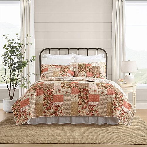 Click here for Laura Ashley(R) Harrietta Patchwork Reversible Cot... prices