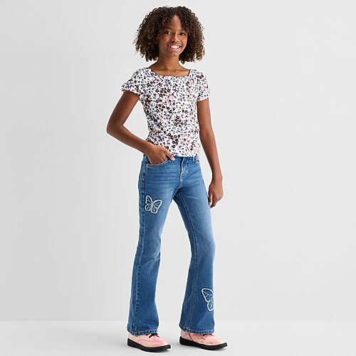 Click here for Thereabouts Little & Big Kid Girls Low Rise Flare... prices