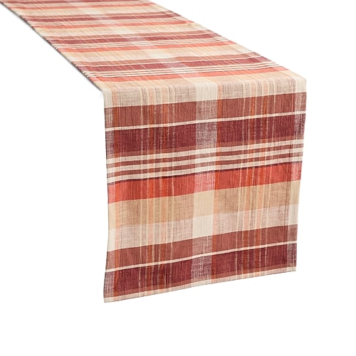 Click here for Layering Harvest Heirloom Plaid Runner  One Size... prices