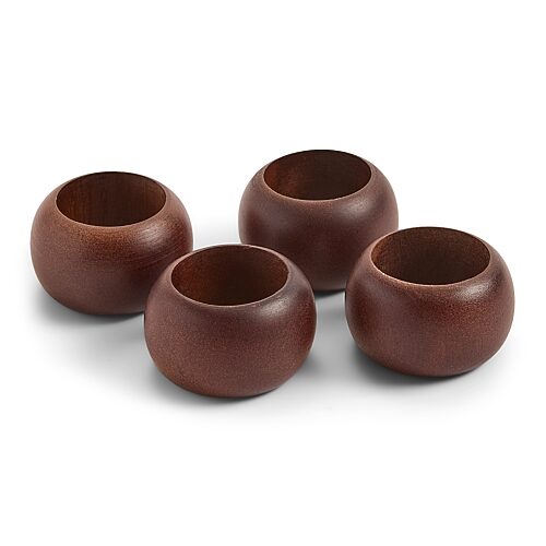 Click here for Homewear 4-pc. Napkin Rings  One Size  Brown prices