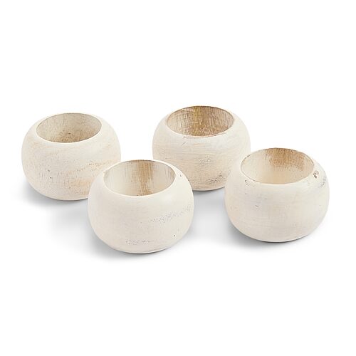 Click here for Homewear 4-pc. Napkin Rings  One Size  White prices