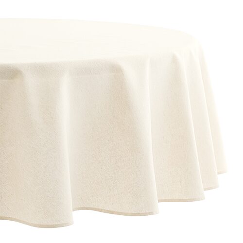Click here for Homewear Bristol Round Tablecloth  One Size  White prices