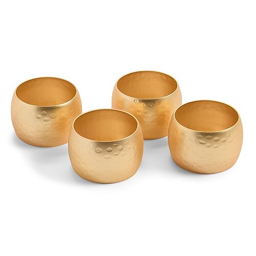 Click here for Homewear Hammered 4-pc. Napkin Rings  One Size  Ye... prices