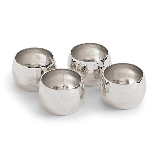 Click here for Homewear Hammered 4-pc. Napkin Rings  One Size  Si... prices