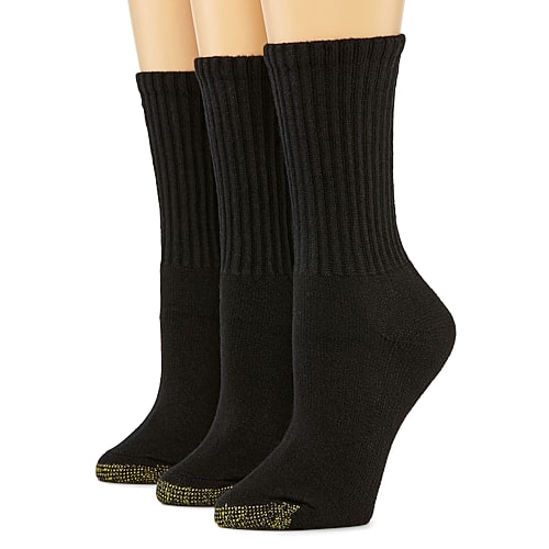 Click here for Gold Toe Ultra Tec Womens 3 Pair Crew Socks  One S... prices