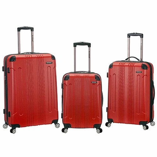 Click here for Rockland Sonic 3-Pc. Hardside Luggage Set - Red prices