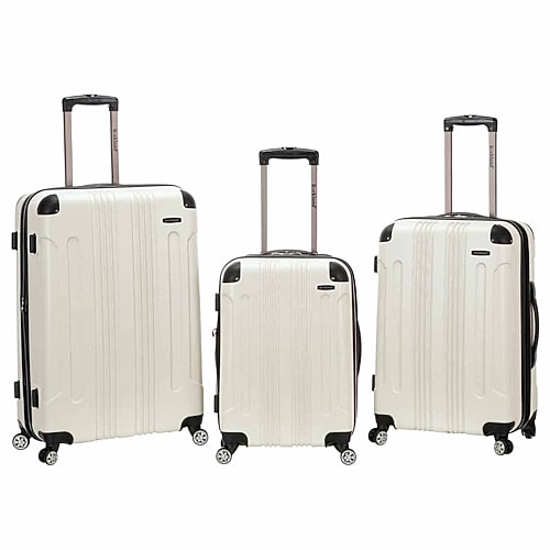 Click here for Rockland Sonic 3-Pc. Hardside Luggage Set - White prices