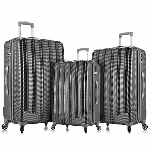Click here for Rockland Barcelona 3-Pc. Hardside Luggage Set - Bl... prices
