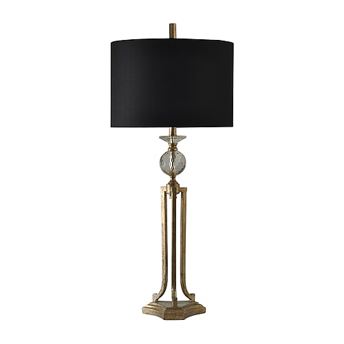 Click here for Stylecraft 16 W Vintage Gold Crystal Table Lamp  O... prices