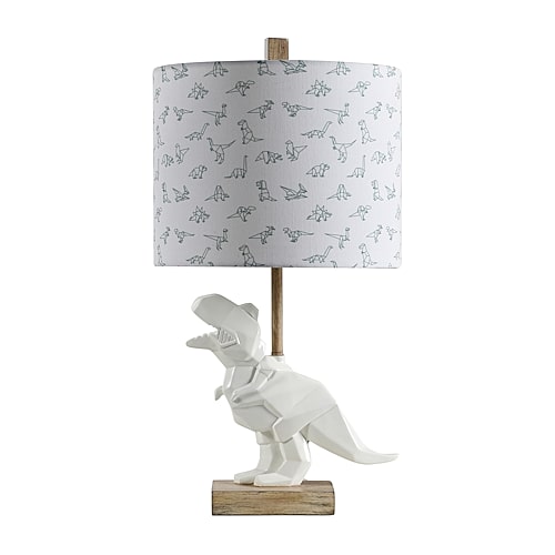 Click here for StyleCraft Geometric T-Rex Table Lamp - White prices