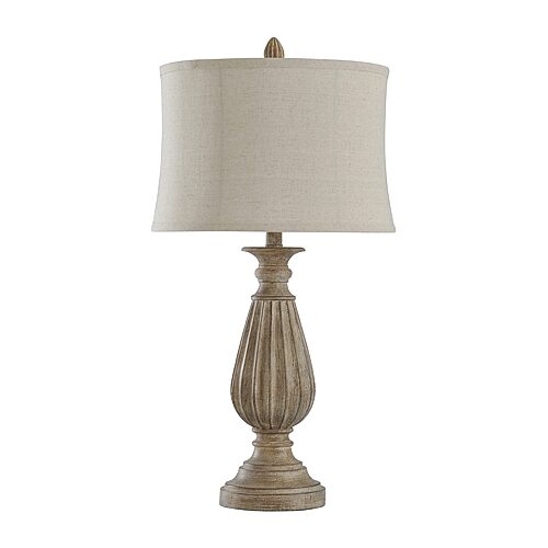 Click here for StyleCraft Poly Table Lamp - Brown prices