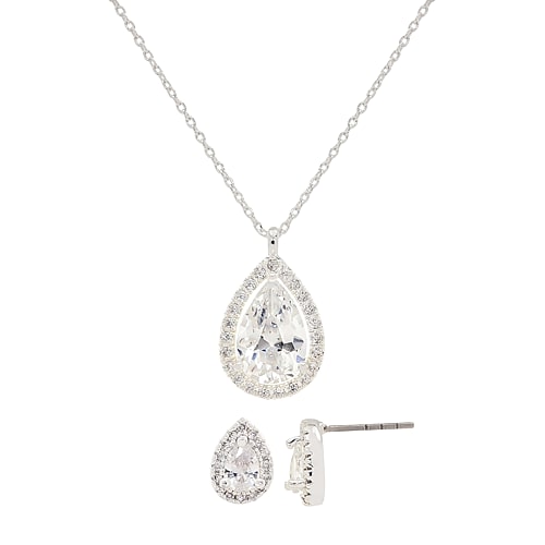 Click here for Sparkle Allure Womens White Cubic Zirconia Pure Si... prices