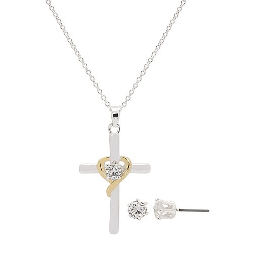 Click here for Sparkle Allure 2-pc. Cubic Zirconia Pure Silver Ov... prices