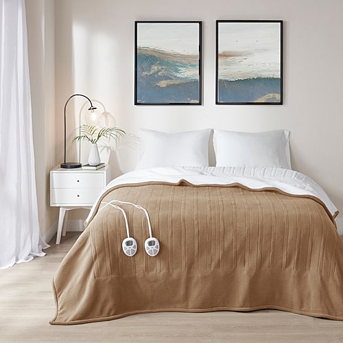 Click here for Serta Fleece to Sherpa Heated Electric Blanket  On... prices