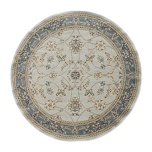 Closeout! Km Home Pesaro 53x53 Round Area Rug - Mint