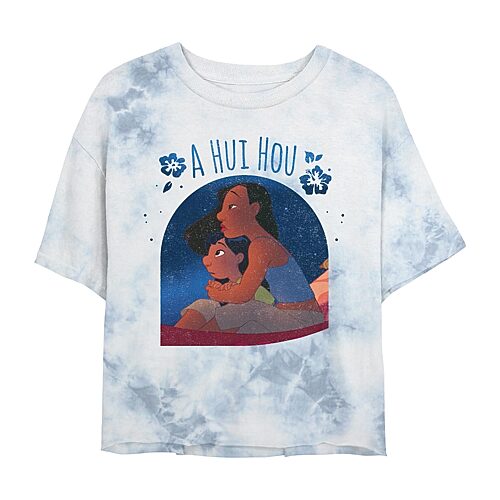 Click here for Disney A Hui Hou Cropped Tee Womens Juniors Crew N... prices