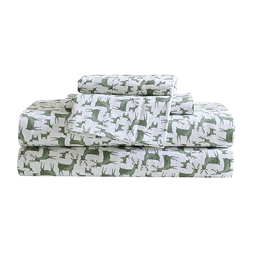 Click here for Eddie Bauer Deer Camp Cotton Flannel Sheet Set prices