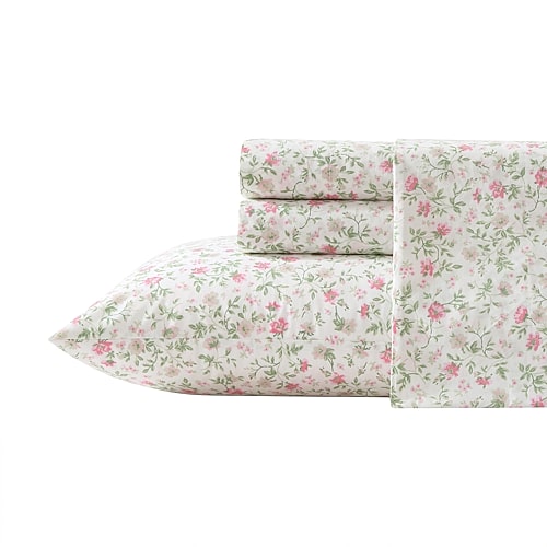 Click here for Laura Ashley Cotton Percale 3-Pc. Sheet Set  Twin... prices