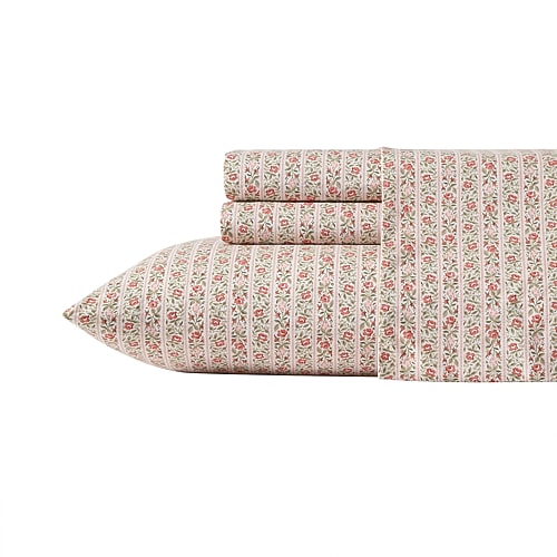 Click here for Laura Ashley(R) Marta Stripe Percale Sheet Set prices