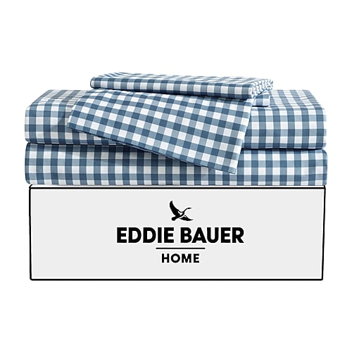Click here for Eddie Bauer Preston Check Microfiber 4-Pc. Sheet S... prices