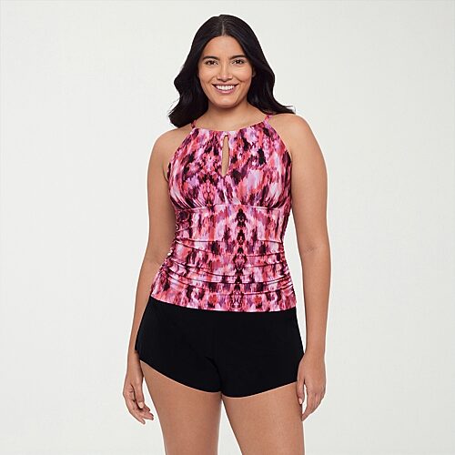 Click here for Trimshaper Womens Tie Dye Tankini Swimsuit Top  12... prices