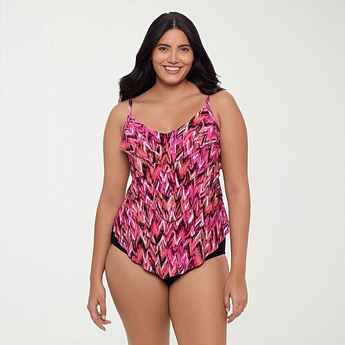 Click here for Trimshaper Womens Tie Dye Tankini Swimsuit Top  14... prices