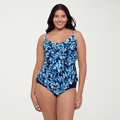 Click here for Trimshaper Womens Tie Dye Tankini Swimsuit Top  12... prices