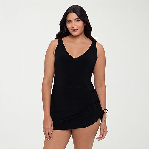 Click here for Trimshaper Womens Swim Dress  8  Black prices