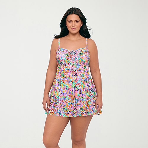 Click here for Sonnet Shores Womens Plus Swim Dress  16w  Pink prices
