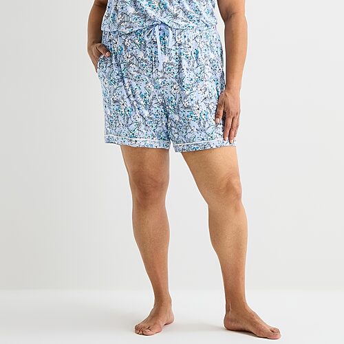 Click here for Liz Claiborne Womens Plus Pajama Shorts  3x  Blue prices