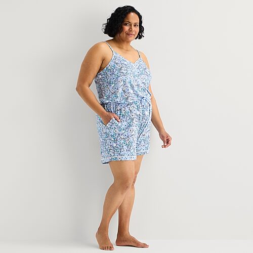 Click here for Liz Claiborne Womens Plus Pajama Shorts  1x  Blue prices