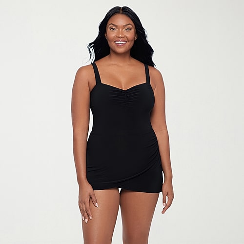 Click here for Trimshaper Womens Swim Dress  10  Black prices