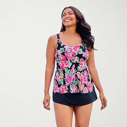 Click here for Trimshaper Womens Floral Tankini Swimsuit Top  16... prices
